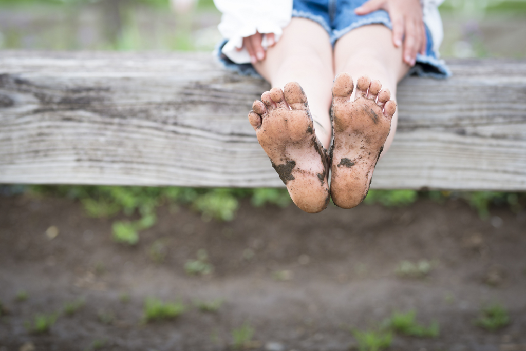 Muddy feet SMALL WEB - Outdoor Classroom Day